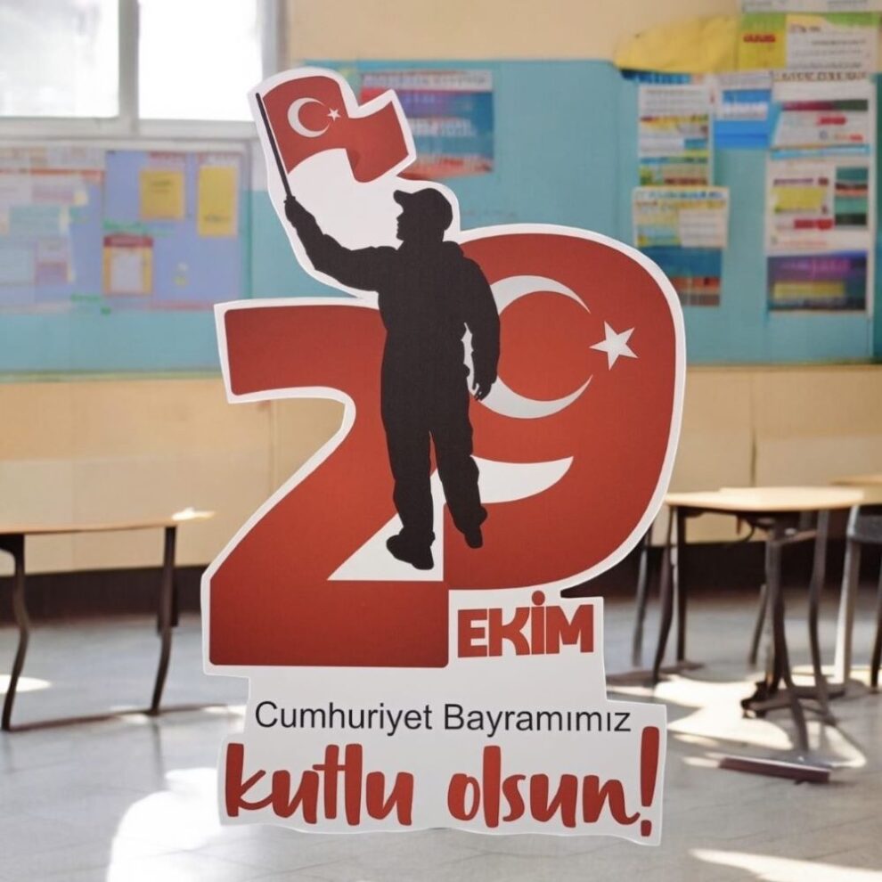 29 Ekim Cumhuriyet Bayramı Yazısı Maket Pano - Dekor Süs - Hepsimaket