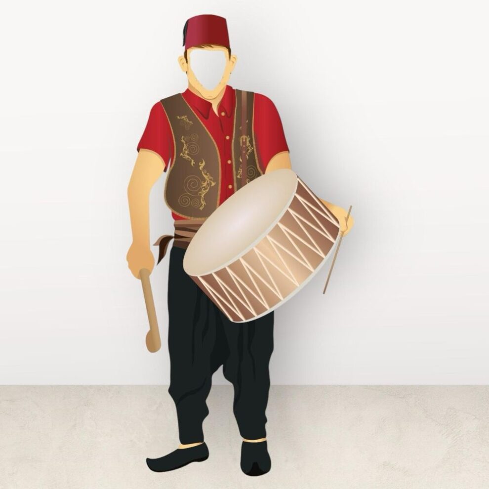 Sevimli Ramazan Davulcusu Maket Pano Dekor - Süs - Hepsimaket Sevimli Ramazan Davulcusu Maket Pano Dekor - Süs - Hepsimaket